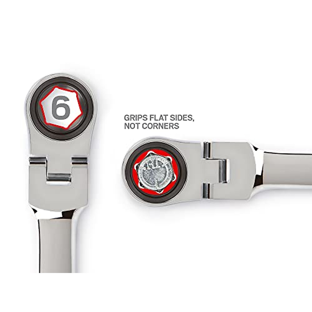 TEKTON 1/2 Inch Flex Ratcheting Combination Wrench | WRN57010