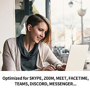 3.5mm Headphones Wired Earbuds with Microphone Hi-Fi Noise Canceling for Mac Mini Google Pixel 5A 4A 3A Moto G Power Pure Samsung S10 S9 S8+ A03s A52 A25 A15 A14 A13 OnePlus Nord N200 iPhone 6s, Black