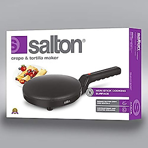 Salton CM1613 Crepe Maker, 7.5", Black