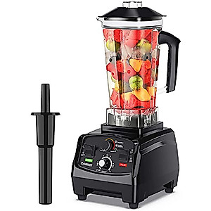 GEMAT Professional Countertop Blender with 1400-Watt Base, Smoothie Blender ,Built-in Timer ,High Power Blender 2L Cups for Frozen Drinks ,Shakes and Smoothies
