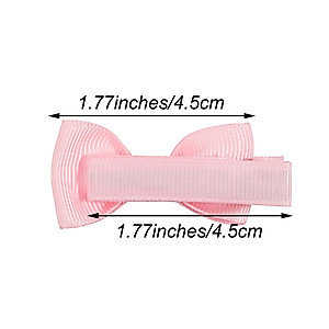 JOYOYO 80PCS 2'' Baby Hair Bows Clips Fully Lined Boutique Grosgrain Ribbon Mini Bows for Girls Teens Infants Kids Toddlers Newborn