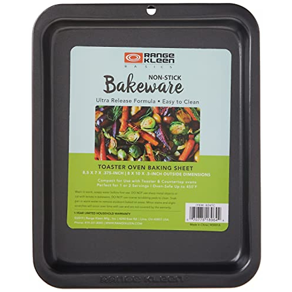 Range Kleen Non Stick Toaster Oven Cookie Sheet 8 Inches by 10 Inches