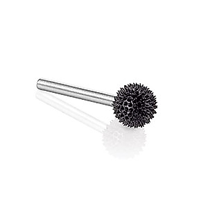 Kutzall Extreme Sphere Rotary Burr, 1⁄8" Shaft, Very Coarse - Woodworking Attachment for Dremel, Foredom, DeWalt, Milwaukee Tools. Abrasive Tungsten Carbide, 3⁄8" (9.5mm) Head Diameter, SX-38-EC