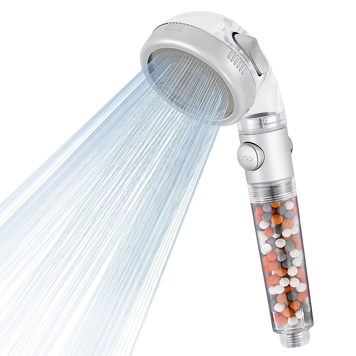 Essbhach Shower Head with Handheld, High Pressure Shower Head with Filter and ON/OFF Button, Water Saving Filtered Shower Head for Dry Hair & Skin, 3 Spray Modes