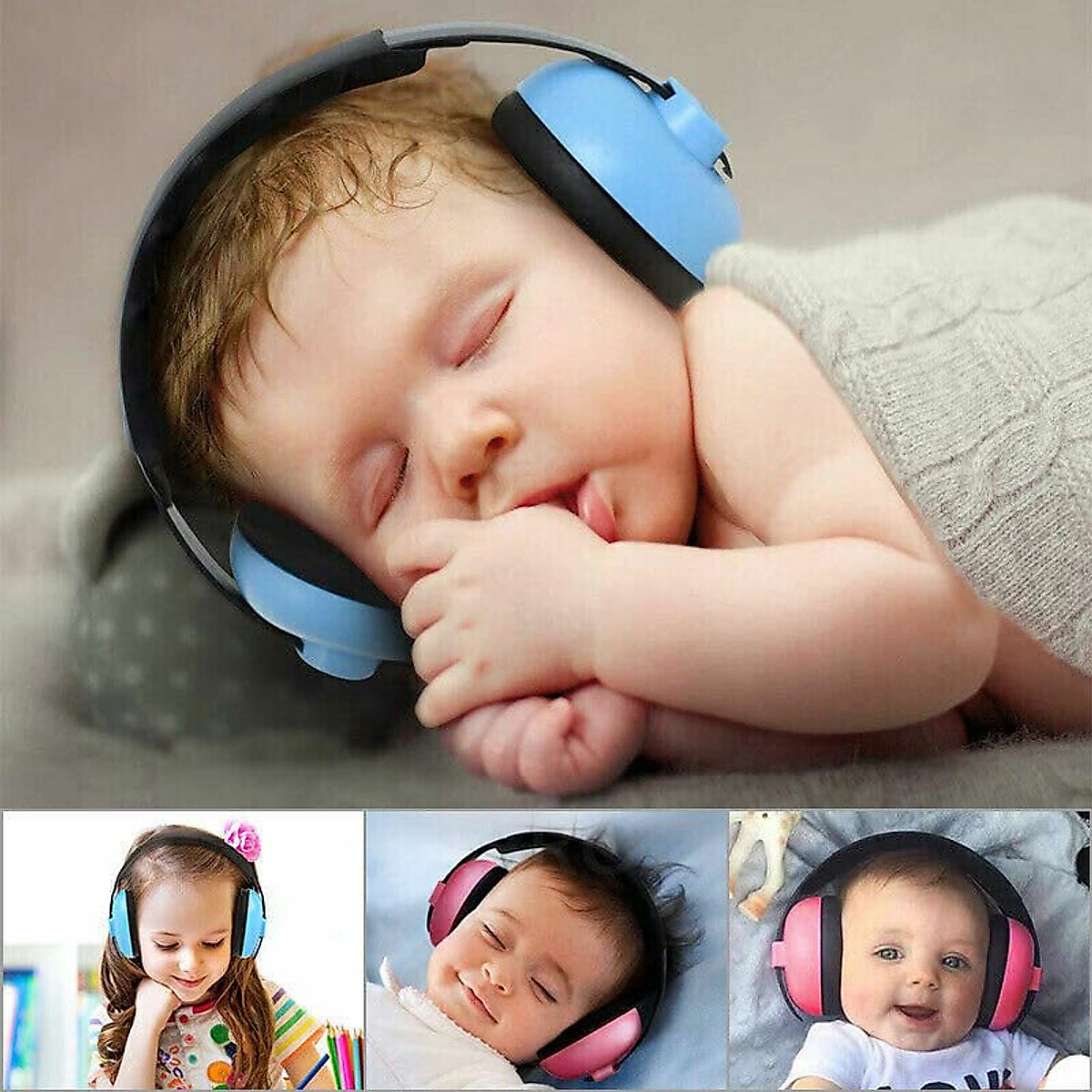 WEISIPU Ear Defenders Kids Children Hearing Protectors Baby Noise Cancelling Ear Muffs (Purple)