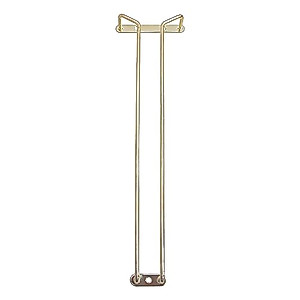 16" Wine Glass Hanger Rack w/Brass Finish, Each