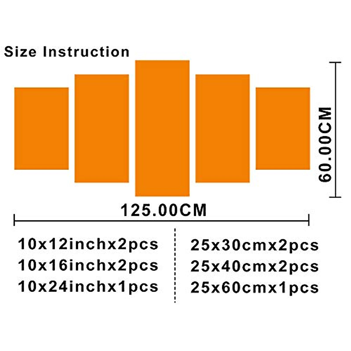 TUMOVO 5 Panel Canvas Prints Painting Wall Art Sport Home Decor Framed Pictures Modern Artwork Home Decor for Living Room Giclee Gallery-Wrapped Stretched Ready to Hang(50''Wx24''H)