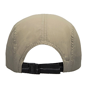UPF 50+ Foldable Baseball Cap Sun Protection Quick Dry Portable Folding Hats for Men or Women, Khaki