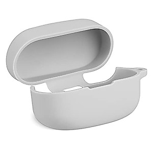 kwmobile Case Compatible with Sony WF-1000XM4 Case - Silicone Cover Holder for Earbuds - Grey