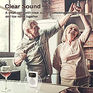 PRUNUS J-777 Pocket Radios Portable AM FM Small Walkman Radio with Best Reception, 2 AAA Battery Operated Transistor Radio with Headphone & Speaker for Walk/Jogging/Gym/Camping