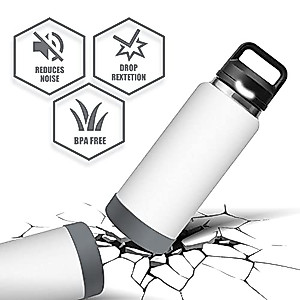 VIKIZUES Water Bottle Boot, Compatible with YETI, Owala Water Bottles, Accessory Silicone Water Bottle Protector, Anti-Slip Silicone for YETI/Owala Boot, Protective Bottom Sleeve Cover
