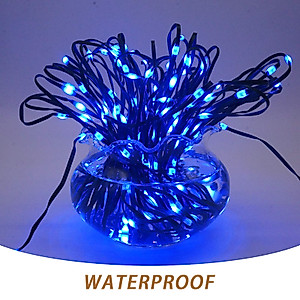 YiShine 200 LED PVC Wire Lights 75FT String Fairy Lights with 8 Modes Adapter Included Indoor Outdoor Waterproof Warm White Lights for Home Garden Patio Wedding and Party Festival Decoration