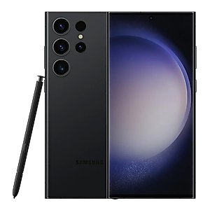 SAMSUNG Galaxy S23 Ultra 5G (SM-S918B/DS) Dual SIM 512GB/ 12GB RAM, GSM Unlocked International Version - Phantom Black + (w/Wireless Bluetooth Headset for Calling)