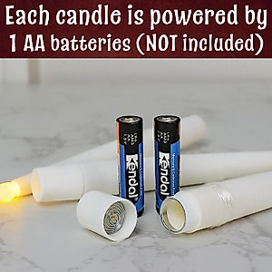 Halloween Decorations - 12Pcs Floating Candles with Wand - Flickering Warm Light Flameless Hanging Candles Set Decor for Indoor Home Bedroom