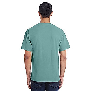 Men's 5.5 oz., 100% Ringspun Cotton Garment-Dyed T-Shirt L CYPRESS GREEN