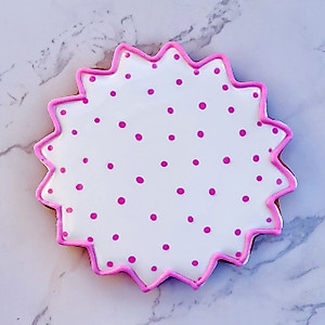 Fluted Circle Linzer Cookie Cutter, 4" Made in USA by Ann Clark