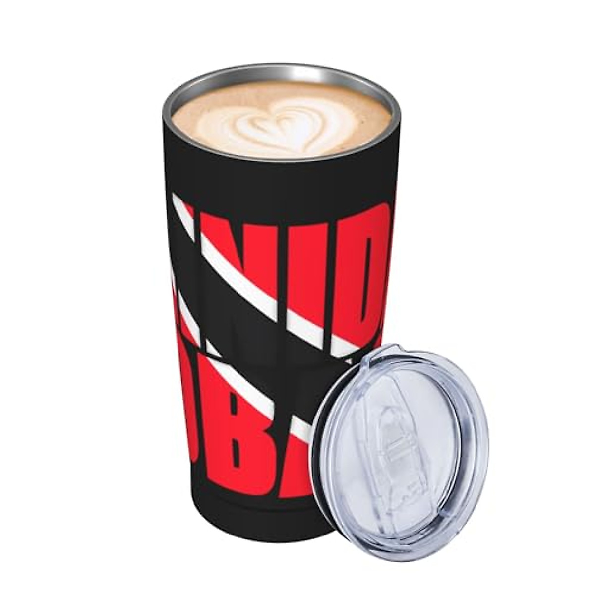 VKKOEWL Trinidad and Tobago Flag Stainless Steel Insulated Tumbler 20 Oz Travel Water Bottle Coffee Mug Drink Cup With Lid Straw