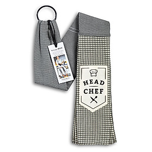 DEMDACO Head Chef Blue Extra Long Cotton Blend Over The Shoulder Kitchen Towel Boa