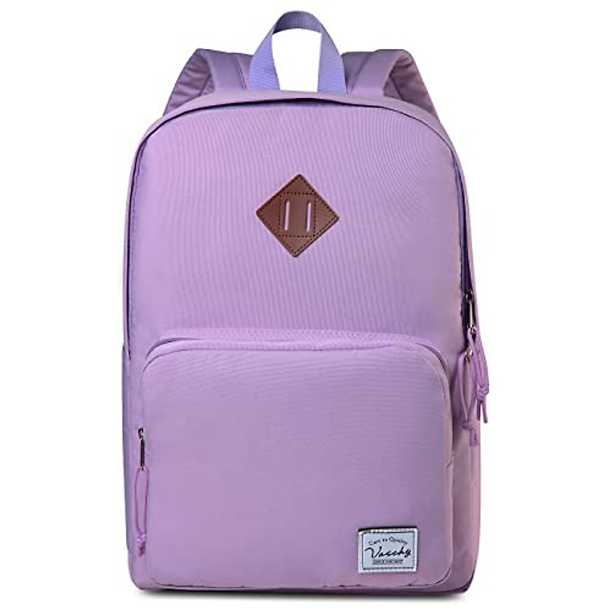 VASCHY School Backpack, Ultra Lightweight Backpack for Women Bookbag for Kids Teen Boys Girls Purple