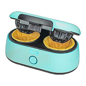 Brentwood Appliances TS-1402BL Double Waffle Bowl Maker, Standard, Blue