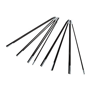 Tent Poles for Camping, 2Pcs Fiber Glass Lightweight Collapsible Tarp Replacement Poles Set