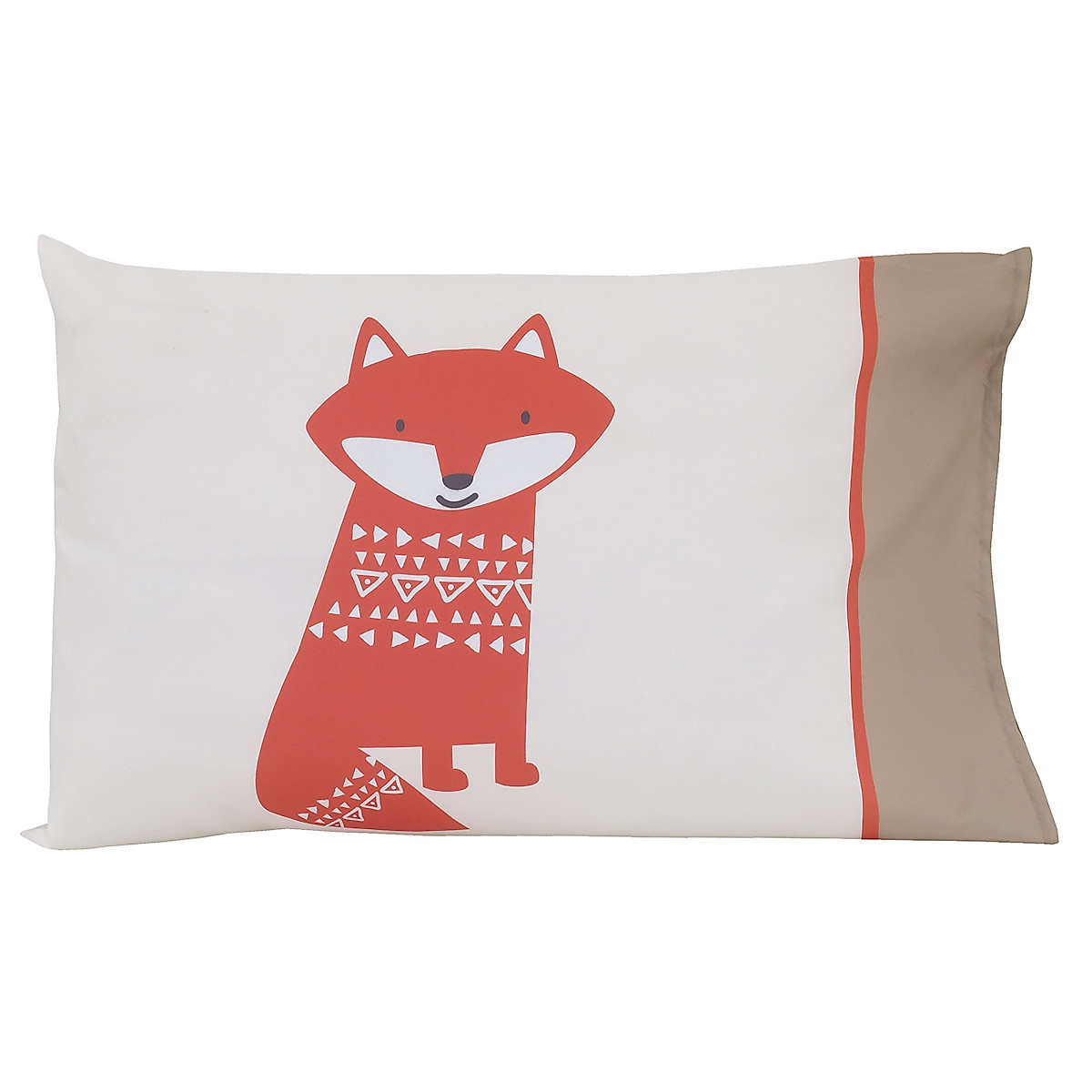 CARTERS Aztec 4 Piece Toddler Bedding Set, Navy, Cream, Orange, Beige