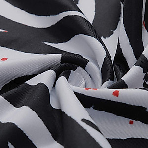 YOMXL T Shirt for Men Zebra Black White Striped Short Sleeve O-Neck Tops Crew Neck Tees