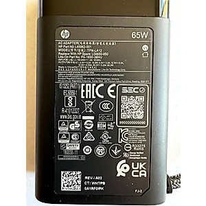 New Replacement HP 65W USB C AC Adapter for HP Spectre 13 x360 2019 13-AP Folio 13-ak0000 Elite x2 1013 G3, Comaptible P/N: L04540-001, L04650-850, PA-1650-38HT, TPN-LA12