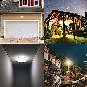 Motion Sensor Light Bulb Outdoor Indoor, 15W (100W Equivalent) Daylight 5000K 1500LM E26 A21 Radar Motion Activated Dusk to Dawn Light for Stairway, Hallway, Porch, Garage, Driveway, Patio, 2 Pack
