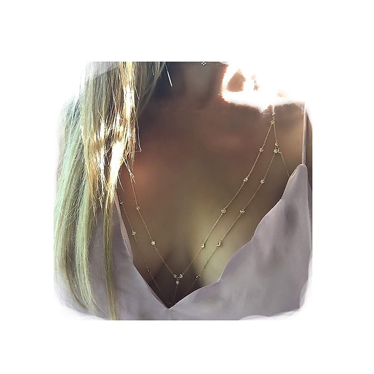 ENUUNO Gold Chain Bra Sexy Beads Luxury Rhinestone Body Chains Belly Chain Waist Beads for Women Sex Accessories for Couples Statement Women Accessories Jewelry