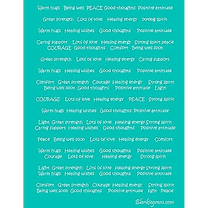 BlankieGram Healing Thoughts Throw Blanket - Healing Blanket - Positive Energy - Inspirational Blanket - Perfect Get Well Gifts for Women, Men and Children - (50 x 60)