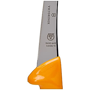 Victorinox "Swibo" Boning Knife with Curved Blade, Stainless Steel, Yellow, 16 x 5 x 5 cm