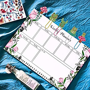 Toyvian Fun Frog Paper Clips, Creative Animal Shape, Small Paper Clips Bookmarks, Cute Paper Clips Frog Mushroom Paper Clips, Funny Desk Accessories Decor, Markers for Office Supplies 5 Pieces