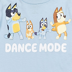 Bluey Bingo Little Girls 2 Pack T-Shirts Blue/Grey 7-8