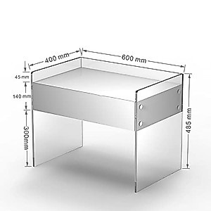 HIGOH Bedside Table Light Luxury Acrylic Nightstands Modern Minimalist Bedroom Furniture Creative Nordic Home Bedside Table Storage Side Cabinet (Color : Apricot-60cm)