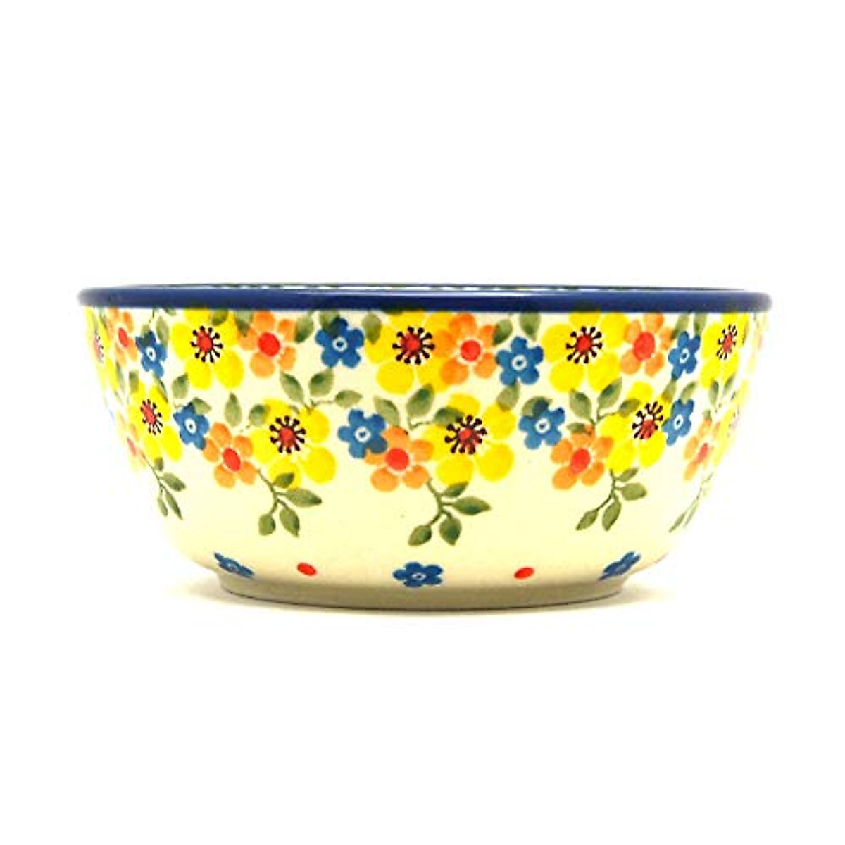 Polish Pottery Bowl - Ice Cream/Dessert - Buttercup