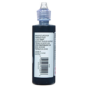 Tulip Dimensional Fabric Paint 41401 Dfpt 4Oz Slick Black, 4 Fl Oz (Pack of 1)