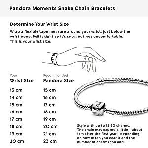 Pandora Women's Genuine Sterling Silver 7.5 Bead Clasp Charm Bracelet 590702HV-19"