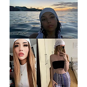 JarseHera Pre Tied Head Covers Sets Chemo Beanies for Women Slip On Lightweight Chemo Bandana Turban