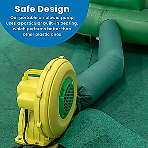 Air Blower for Inflatables 750 Watt, Inflatable Bounce House Blower Indoor Outdoor, Compact and Portable Electric Pump for Bouncy Castle and Swimming Pool