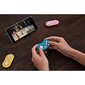 8Bitdo Zero 2 Bluetooth Gamepad Keychain Sized Mini Controller for Switch, Windows, Android, macOS & Raspberry Pi(Turquoise Edition)