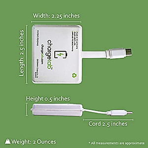 ChargeTab New V4 Emergency Portable Cell Phone Power, USB-C Charger, Pre-Charged Battery Pack with 2 Year Shelf Life (2900mAh Each) (3 Pack)