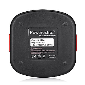 Powerextra Upgraded 12V Replacement Battery Compatible with Lincoln 1200 1240 1242 1244 LIN-1200 LIN-1240 LIN-1242 LIN-1244 Replace 1201 LIN-1201 218-787