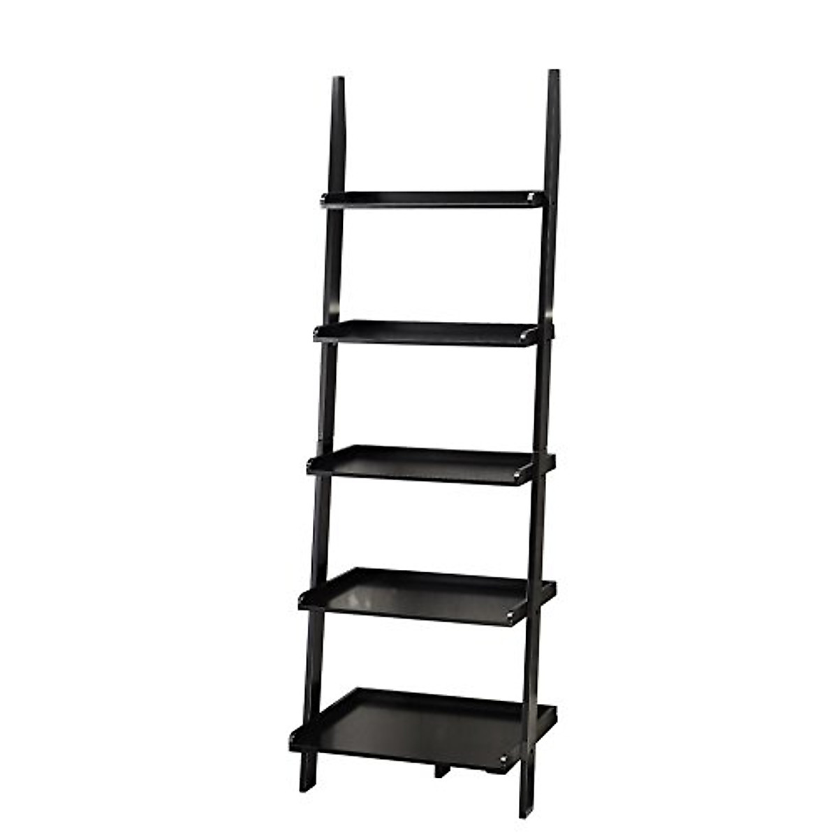 Convenience Concepts American Heritage 5 shelves Bookshelf Ladder, Black
