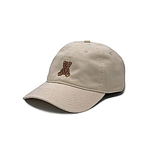Riot Society Teddy Bear Embroidered Dad Hat - Sand, One Size