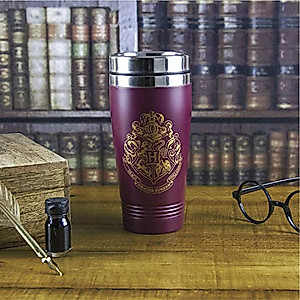 Paladone Harry Potter Hogwarts Travel Mug - Commuter Coffee Cup,450 ml