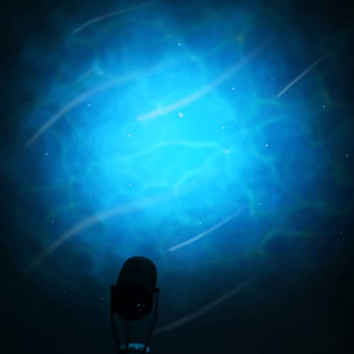 3 Pcs Water Wave Effect Projector LED Projector Lights Ocean Wave Calming Autism Sensory Night Light 360¡ã Rotating Christmas Projector Lights Outdoor Wedding Party Holiday Disco Kids (Blue)