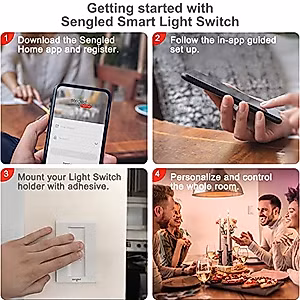 Sengled (E39-G8C) Light Compatible with Alexa, Google, SmartThings, HomeKit and Siri, Smart Hub Required Zigbee Switch Remote Control Bulbs ON/Off/Level Brightness, Dimmable, 1 Pack, White