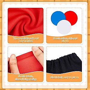 Zhanmai 3 Pack Basic Tee Shirt Bear Clothes Crew Neck Bear Shirt Classic Plush Bear T Shirt with Blue Jean Shorts, Stuffed Animal Clothing Accessories