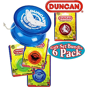 Duncan Yo-Yo Butterfly Gift Set Bundle - 6 Pack (Assorted Colors)